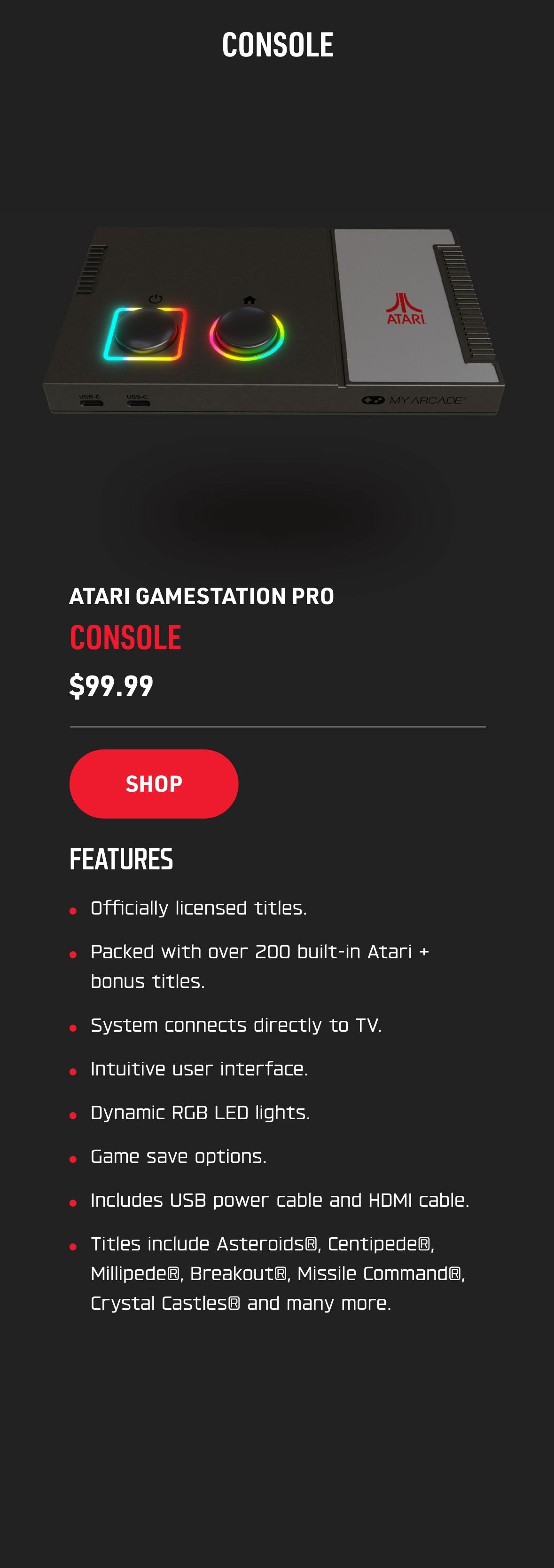 Atari Gamestation Pro Video Game Console - My Arcade – My Arcade®