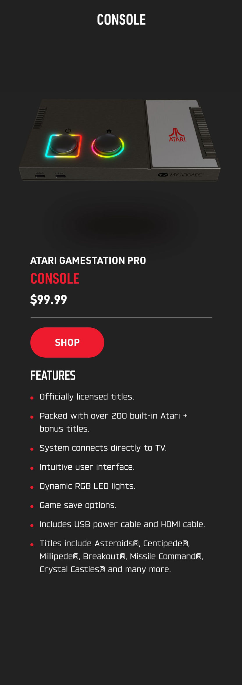 Atari Gamestation Pro Video Game Console - My Arcade – My Arcade®