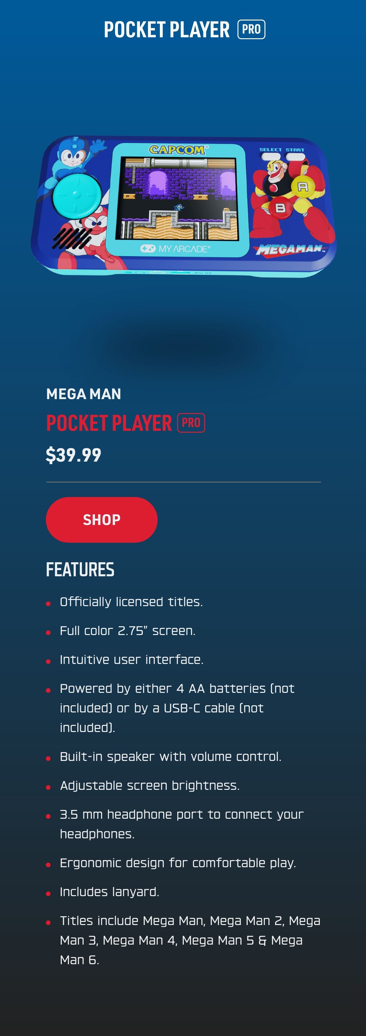 Play Mega Man Anywhere – My Arcade®