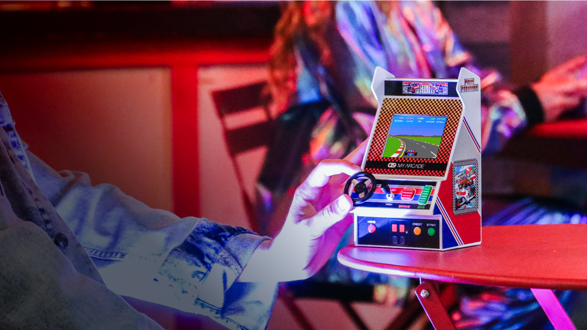 Play Pole Position Anywhere – My Arcade®