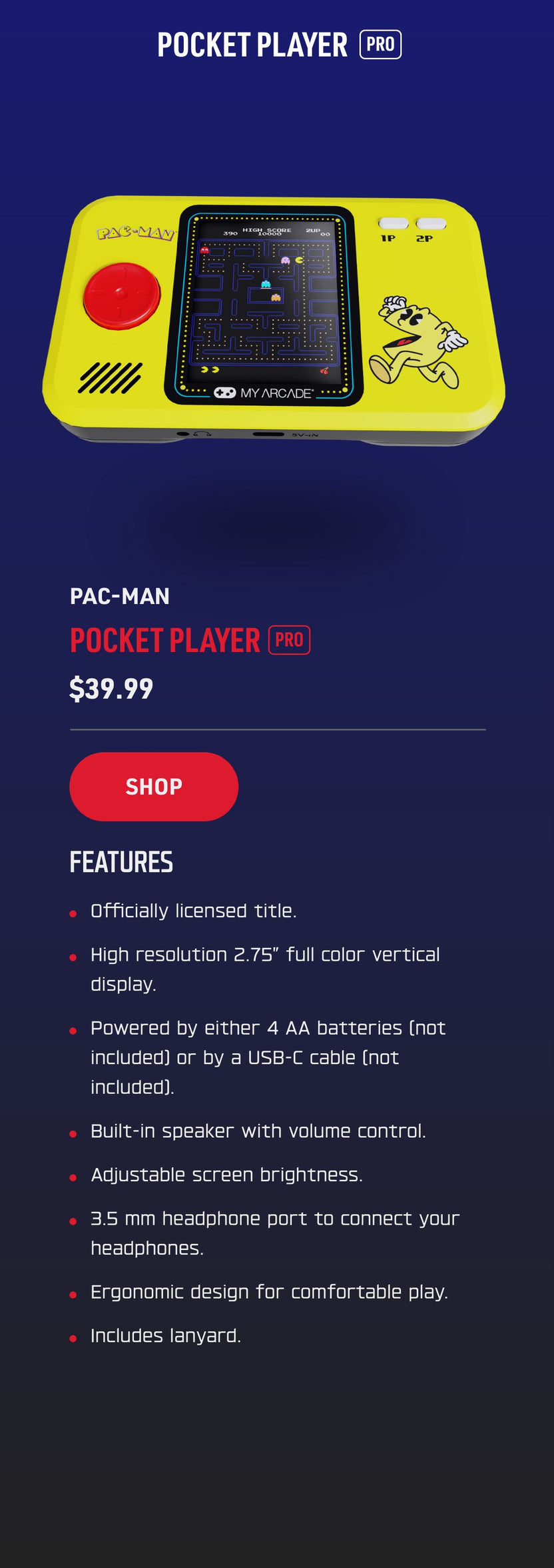 Play Pac-Man Anywhere - Retro Gaming – My Arcade®