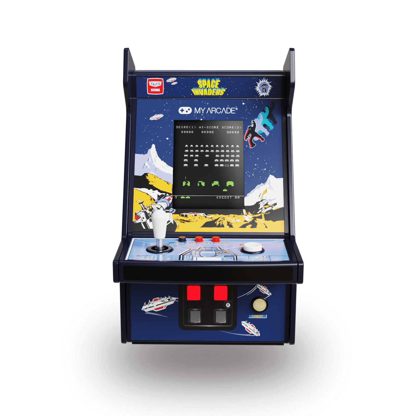 Enjoy space battles with the SPACE INVADERS Micro Player Pro. Retro ...
