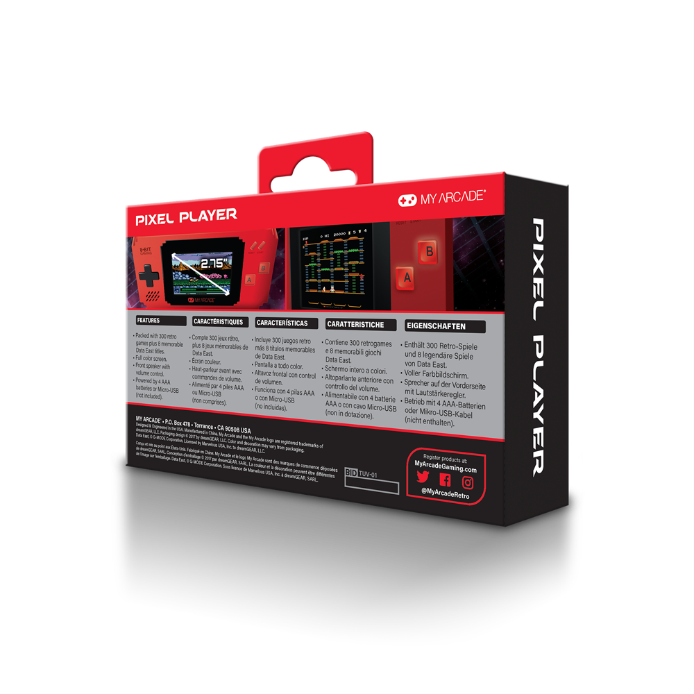 Pixel Player Handheld – Play 300 Built-In Retro Games Now! – My Arcade®